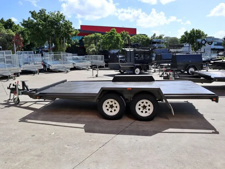 14x6'6 Semi Flat Car Carrier Trailer For Sale Brisbane