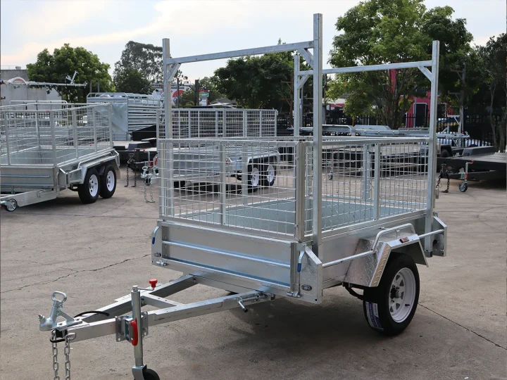 6x4 Galvanised 2ft Cage | Ladder Racks Trailer for Sale Brisbane