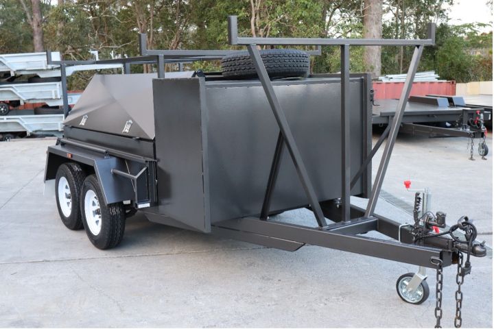 8x5 Tradesman Trailer with Compressor Box & Ladder Racks